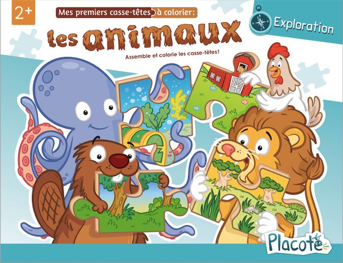 Mes premiers casse-têtes à colorier : les animaux - BOUTCHOU